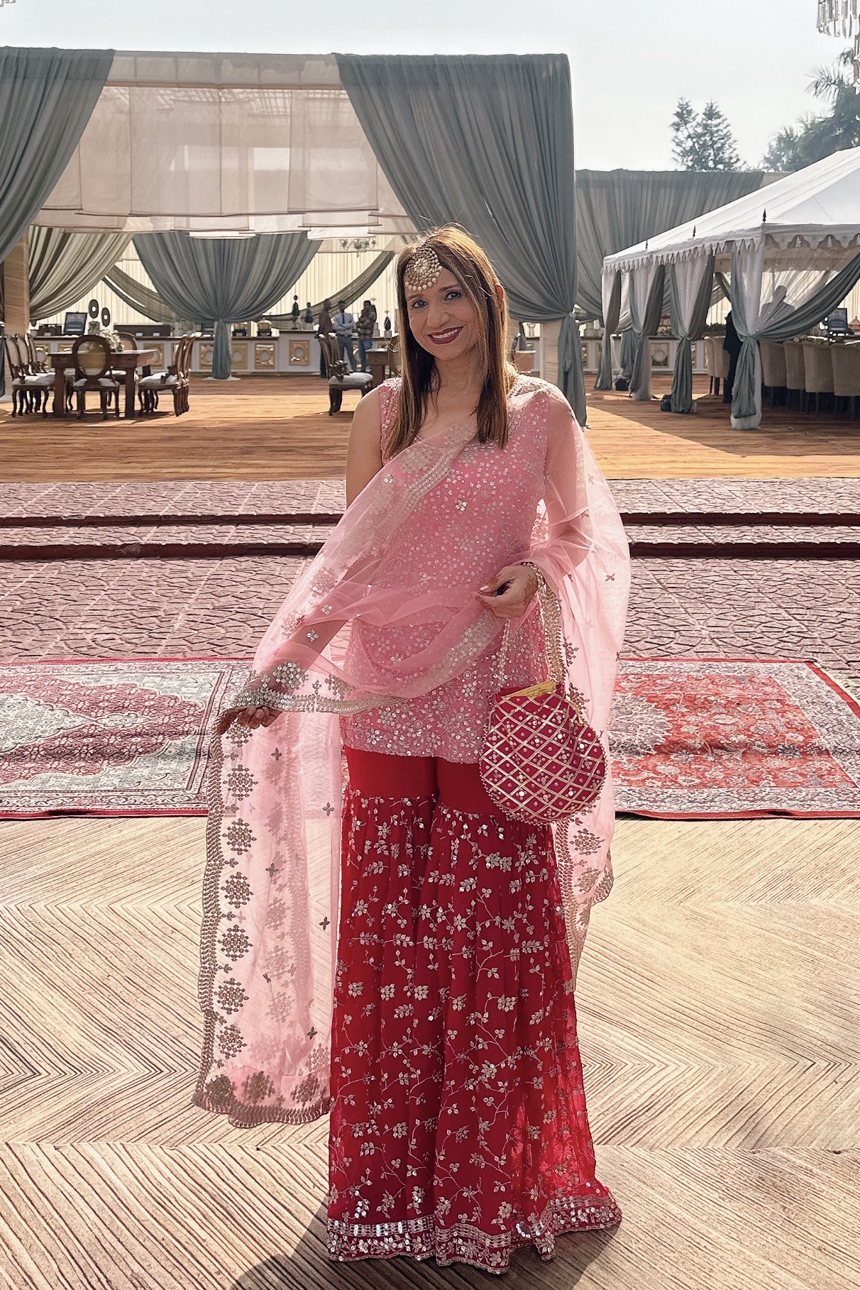 The Boutique Collection Pink Sharara Set | DateTheRamp